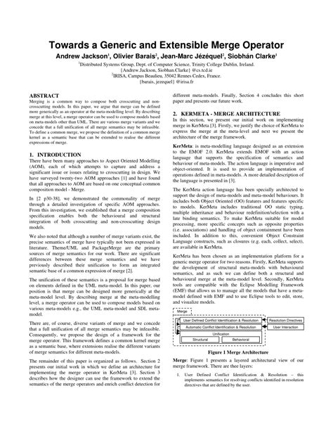 Pdf Toward A Generic And Extensible Merge Operator