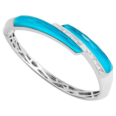 Stephen Webster Poison Ivy Threesome Lapis Diamond Gold Bangle Bracelet