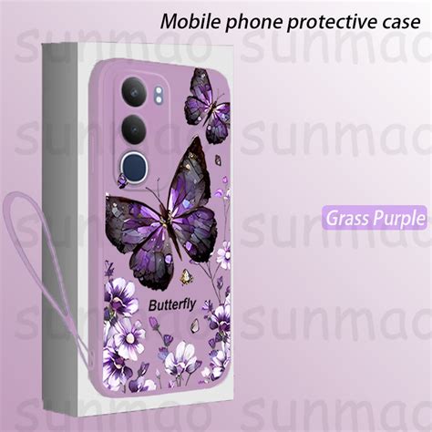 For Vivo 1915 Vivo Y19 Y16 Y17s Vivo Y19s Y29 5g Phone Case Purple