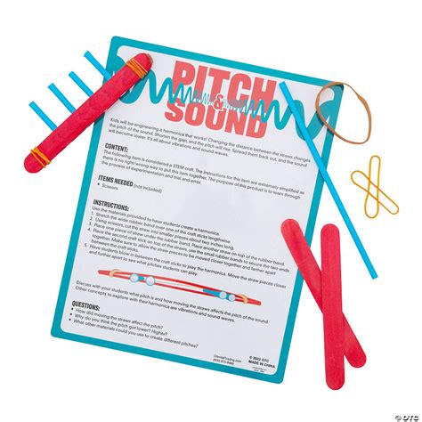 Stem Pitch Sound Harmonica Activity Learning Challenge Craft Kit