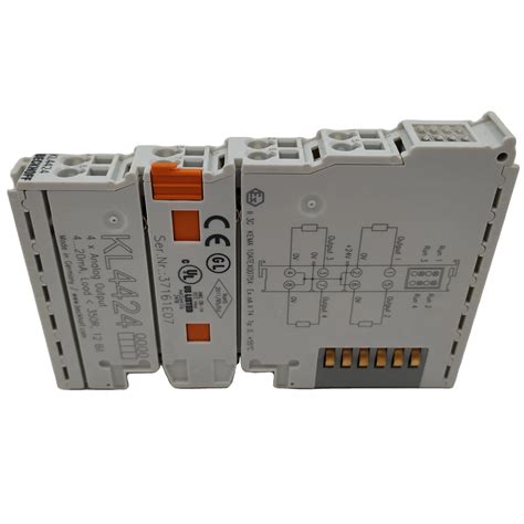 BECKHOFF Channel Analog Output Terminal Module Bus Terminal 4 Channel Analog Output Current 4 20