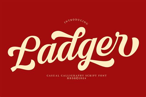 Ladger Font Youworkforthem