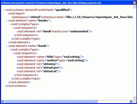 Xml Schema Example