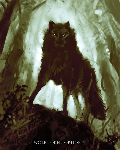 Wolf Token — Aaron Miller Illustration