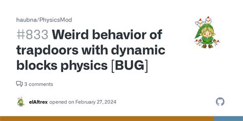 Weird Behavior Of Trapdoors With Dynamic Blocks Physics Bug · Issue