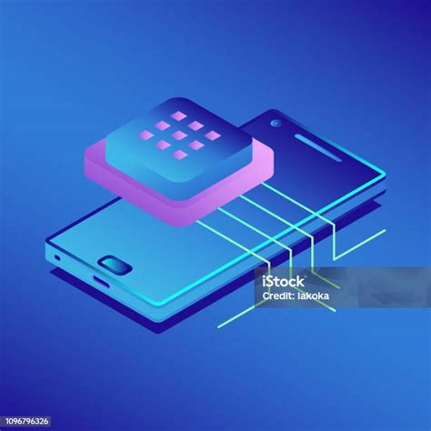 Penyimpanan Cloud Teknologi Digital Cadangkan Data Gambar Isometrik