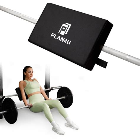 Plan4u Hip Thrust Back Pad For Squat Rack And Olympic Barbell Bar Bench