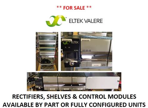 Eltek Valere Rectifiers For Sale Telecomcauliffe