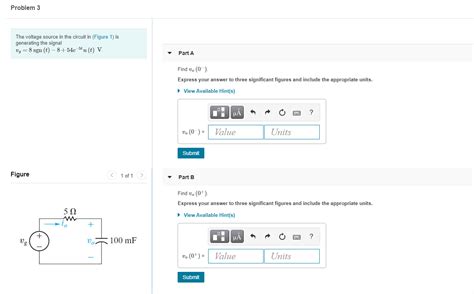 Solved Problem The Voltage Source In The Circuit In Chegg Com
