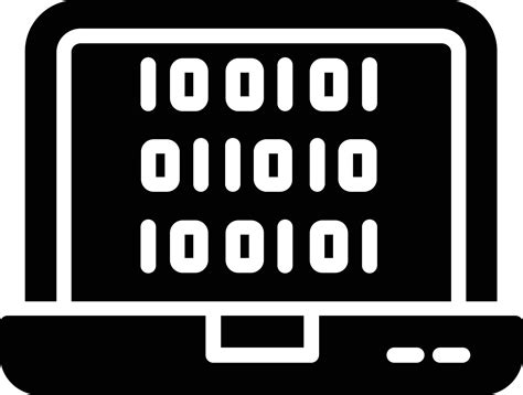 Binary Code Vector Glyph Icon 9292918 Vector Art At Vecteezy