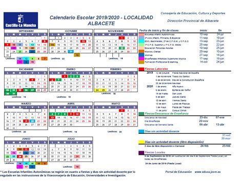 Ceip Severo Ochoa Calendario Escolar 2019 2010