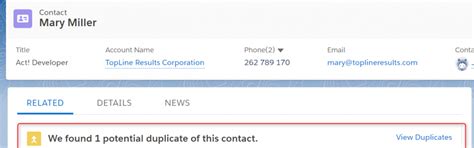 Duplicate Management In Salesforce Lightning Pewaukee Waukesha
