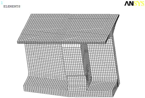 Finite Element Model Of A Quarter Of Zero Block Download Scientific Diagram
