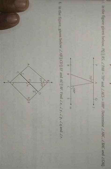 in the figure given below p q r s angle p a b 70 { circ} and angle