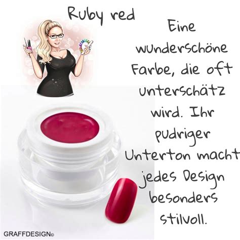 Deckendes Farbgel Pur Ruby Red In 5ml Graffdesign