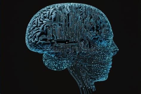 Artificial Intelligence Concept With A Digital Brain Focused On Creating Machines And Computer