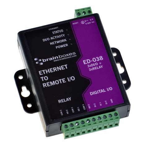 Ethernet To Relay Digital In ED Brainboxes Industrial Ethernet IO And Serial