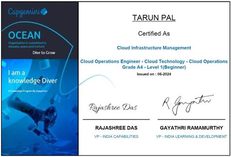 tarun pal on linkedin capgemini capgeminiindia cloud ocean