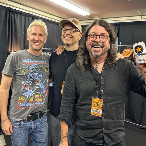 Dave And Josh With Pat Wilson R Foofighters
