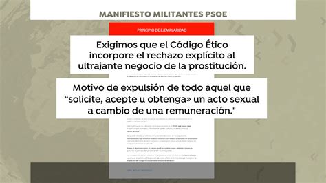 Decenas De Militantes Del Psoe Piden Expulsar Del Partido A Clientes De