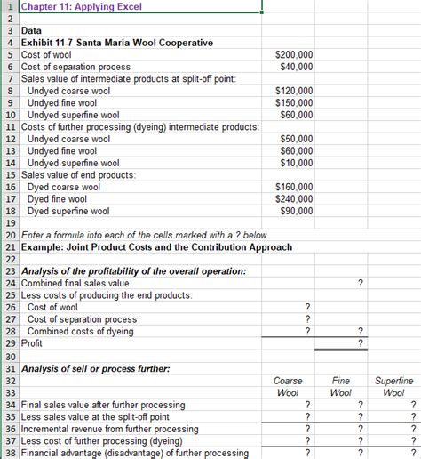 Solved PLEASE FILL IN THE QUESTION MARKS USING ONLY EXCEL Chegg