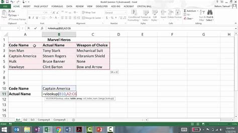 Vlookup Exercise YouTube