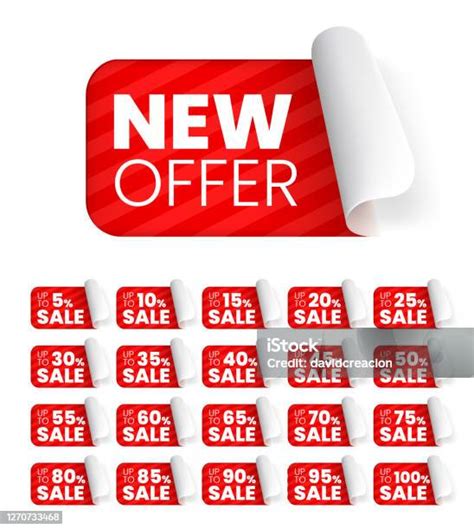 흰색 배경에 3d 사실적인 고품질 빨간색 라벨 격리된 벡터 요소 가격에 대한 스톡 벡터 아트 및 기타 이미지 가격 고급 광고 Istock