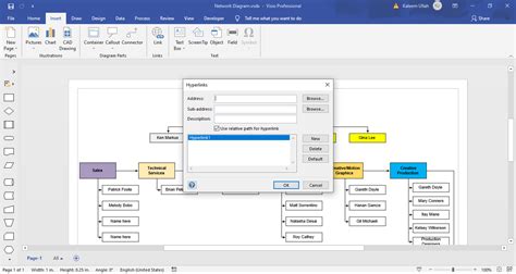 how to link shapes in visio
