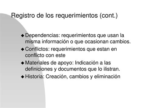 PPT Especificación y Análisis de Requerimientos PowerPoint