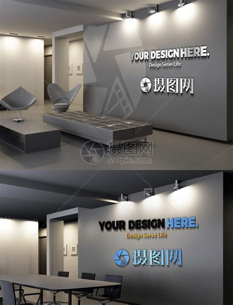 企业logo形象墙样机模板素材 正版图片400575161 摄图网