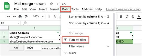 Send The Same Mail Merge To New Recipients On The Same Sheet Documentation Yet Another Mail