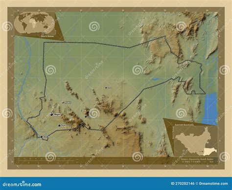 Eastern Equatoria South Sudan Physical Labelled Points Of Cit Stock