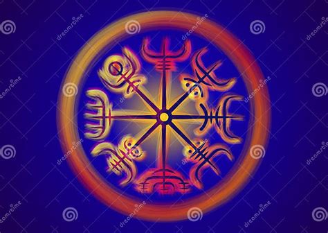 Viking Pagan Compass Sacred Vegvisir Of Fire Navigation Runic Compass Norse Mythology