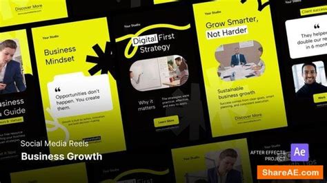 Videohive Reels Business Growth After Effects Project Files Free