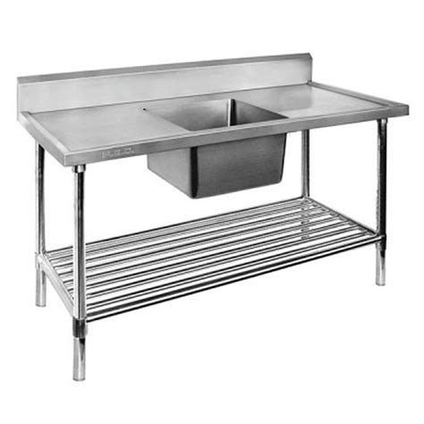 Modular Systems Single Centre Sink Bench And Pot Undershelf Ssb7 1200ca
