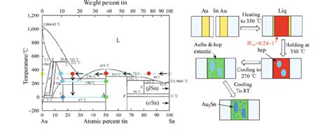 Schematic Presentation Of The Formation Of The Au Sn Slid Joint With A