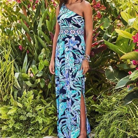 Lilly Pulitzer Dresses Lilly Pulitzer Malia Oneshoulder Maxi Dress