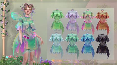 Fairy Spring Dress 1 By Dansimsfantasy Mod Collective