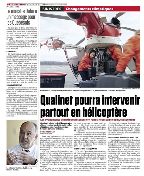 Journal De Montréal Et Québec Aujourdhui Eric Pichette