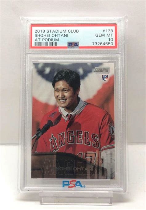 【psa10 鑑定済】2018 大谷翔平 Topps 入団会見 138 トレーディングカード