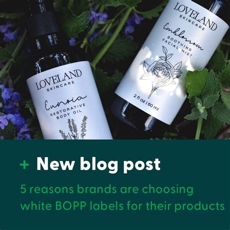 Why Brands Choose White Bopp Labels For Sustainability Brook