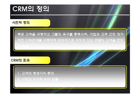 Crm 성공 실패사례 연구 경제경영