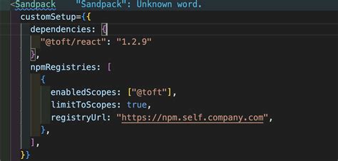 How To Use A Companys Internal Npm Package In Sandpack · Codesandbox