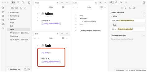 Backlinks Doesnt Recognize Aliased Internal Links In Callouts Bug Graveyard Obsidian Forum