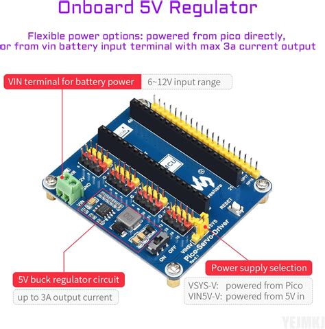 Placa De Servocontrolador Con 4 Piezas Micro SG90 Servos Para Raspberry