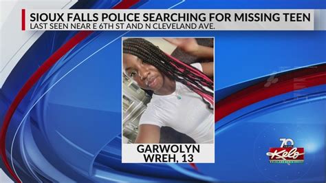 Sioux Falls Police Searching For Missing Teen Youtube