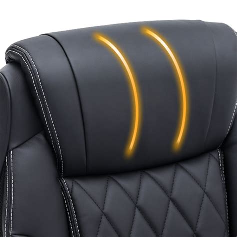 Inbox Zero Kacy Leigh Ergonomic Heated Massage Executive Chair