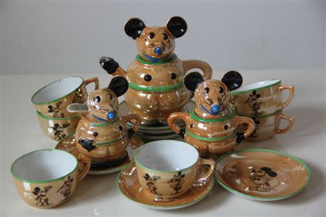 Disney Mickey Mouse Tea Set Borgfeldt 1930 Catawiki