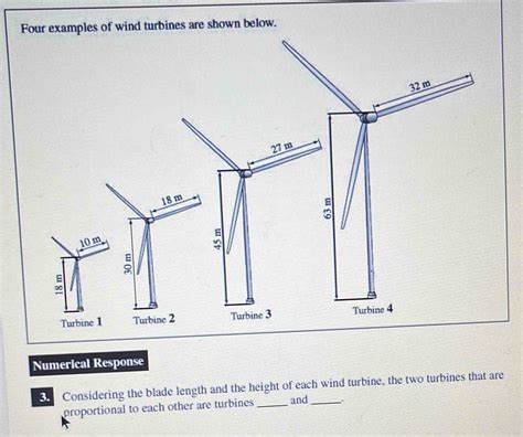 Solved Four Examples Of Wind Turbines Are Shown Below Turbine 1