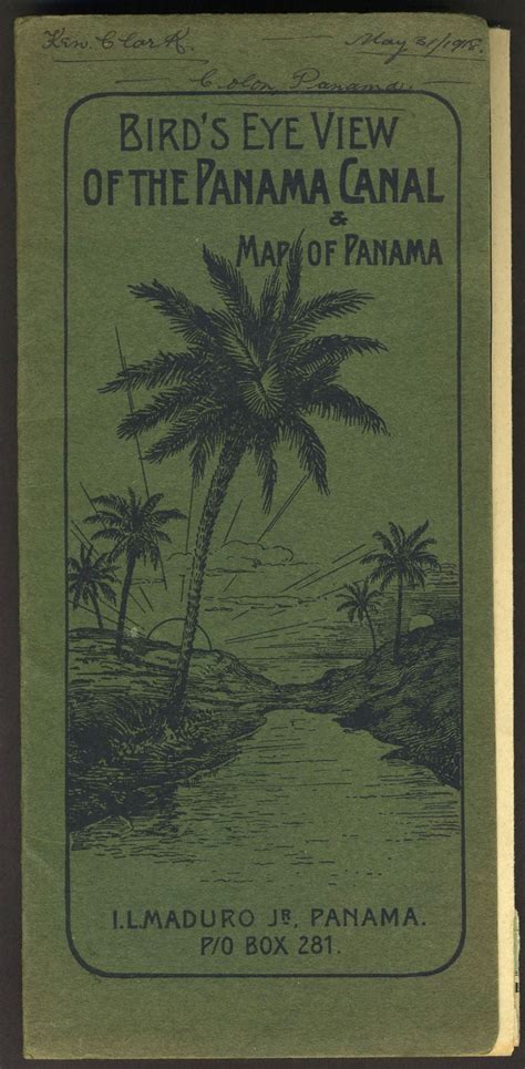 Birds Eye View Of The Panama Canal And Map Of Panama